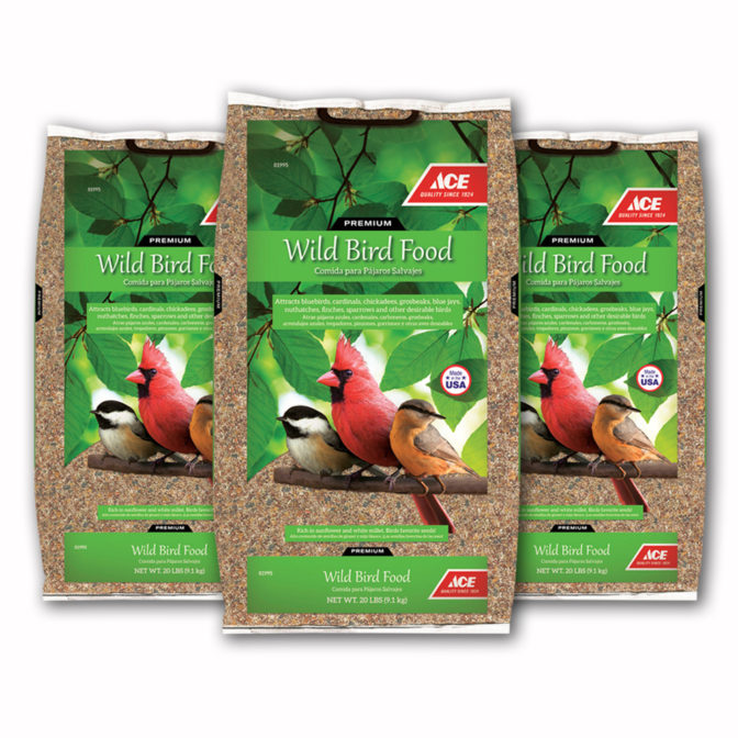 February 2018 Wild Bird Food Banner | Marin Ace Hardware - San Rafael, CA